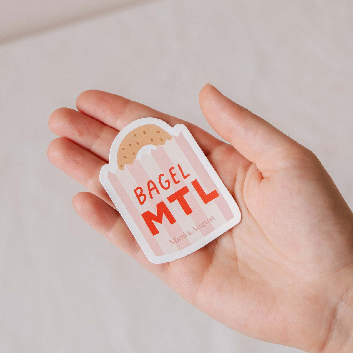 Bagel MTL Sticker – A Tasty Tribute to Montréal | Mimi & August