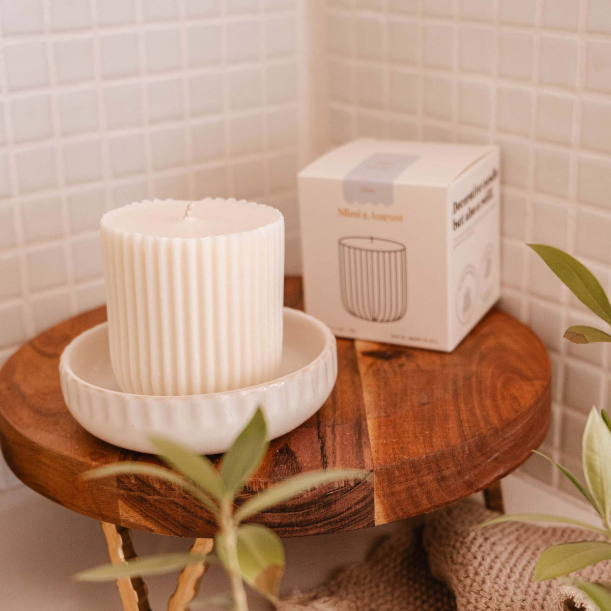 Mare Scent Refill Candle | Ocean Sea Salt & Mint Aroma | Mimi & August