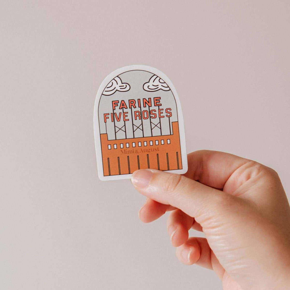 Flour & Roses Factory Vinyl Sticker - Montréal Landmark Wall Art – Mimi ...