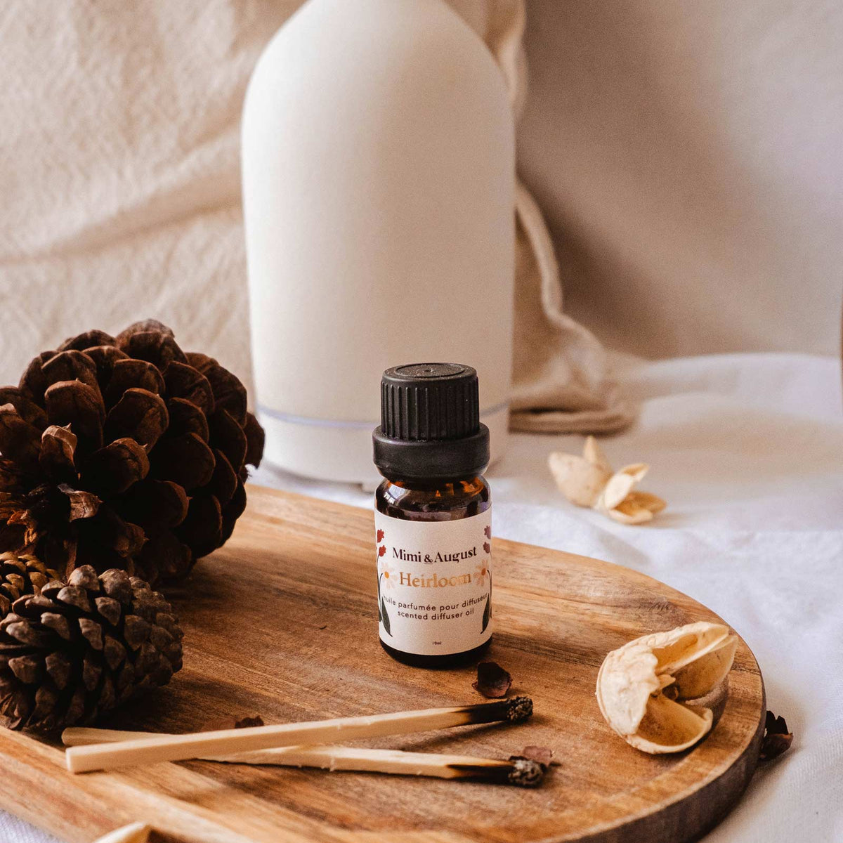 Heirloom Scented Oil for Diffusers | Chesnut Cedar | Mimi & August