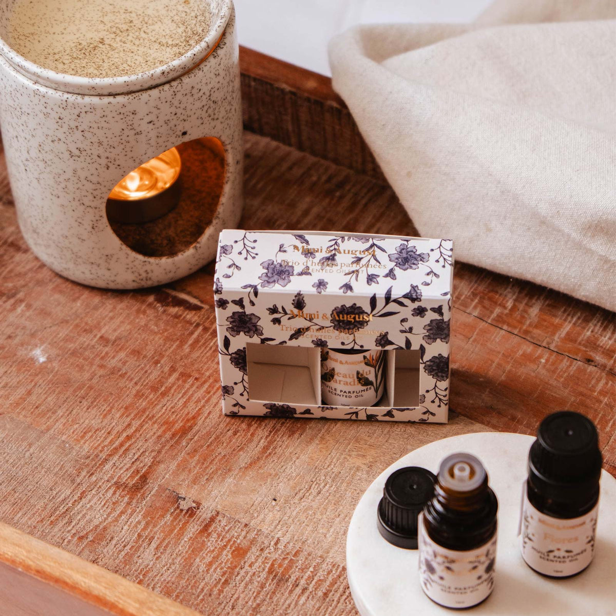 Secret Garden Scented Oil – Azalée, Flores & Oiseau | Mimi & August