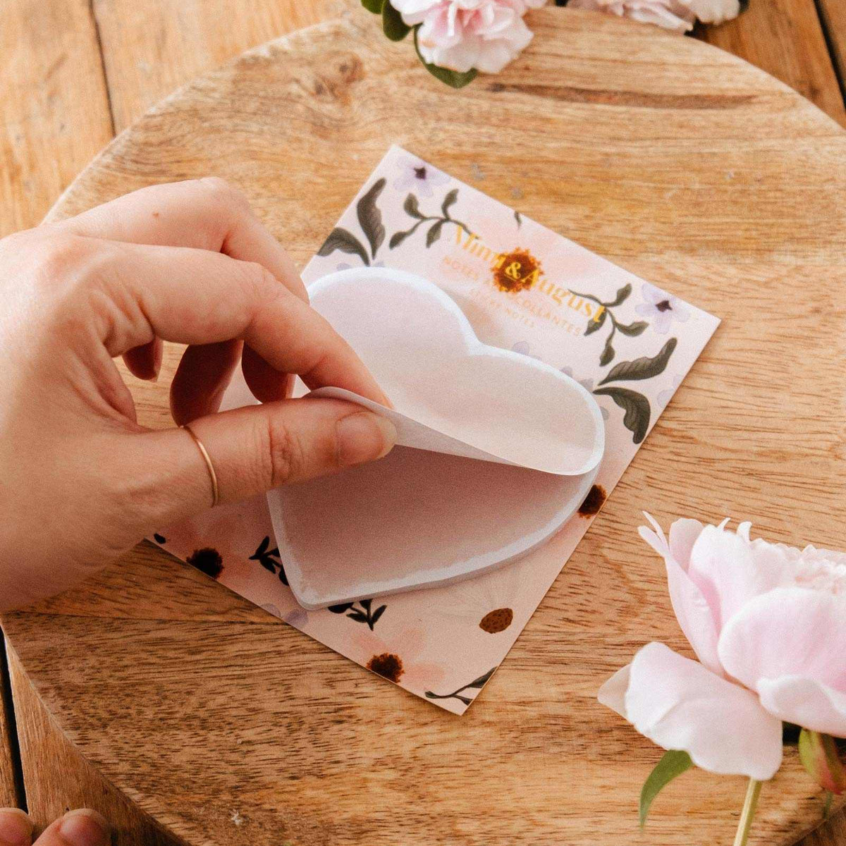 Sweetheart Sticky Notes - Pink Heart-Shaped Memo Pads for Love and ...
