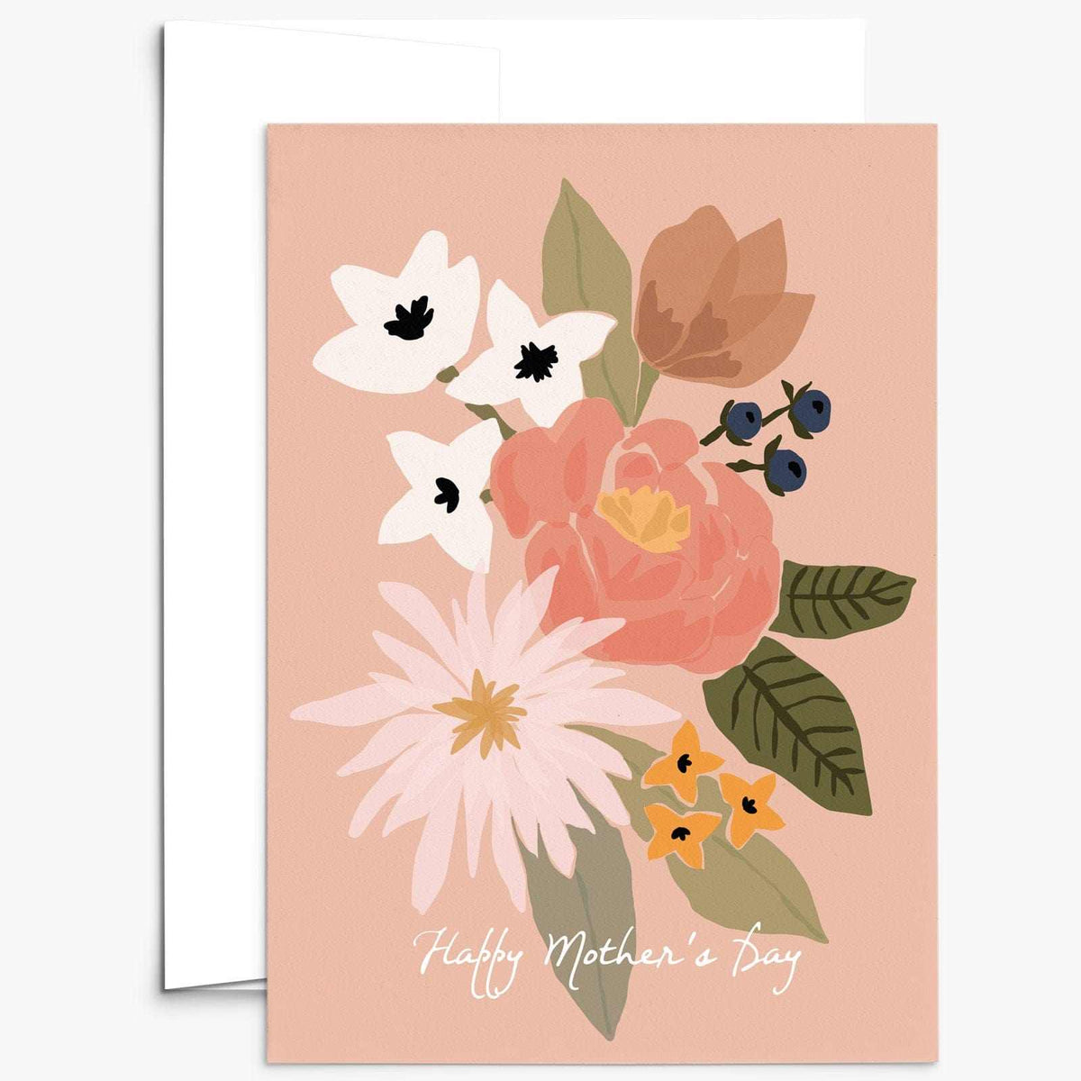 Bouquet de fleurs | Carte de voeux mignonne de la fête des mères | Mimi ...