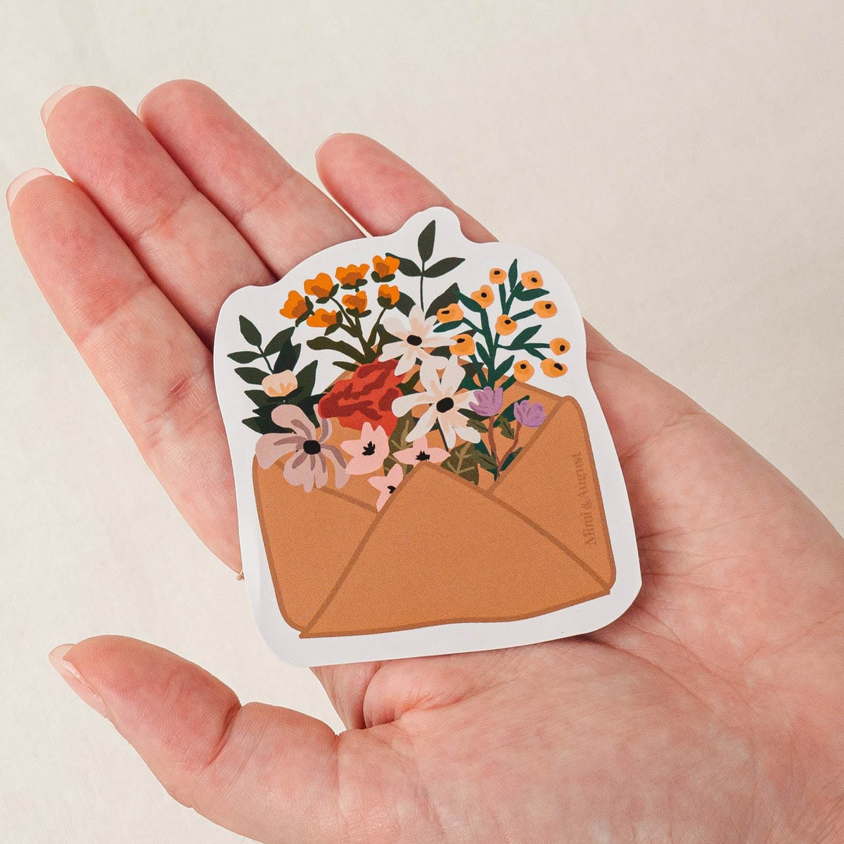 Flower Envelope Happiness | Vinyl Sticker Decals | Mimi and August ...